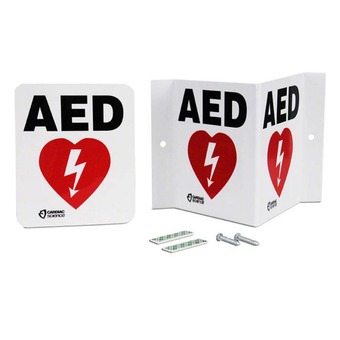 AED 3-D wall sign and cabinet/door decals Cabinets- Safety Equipment ...